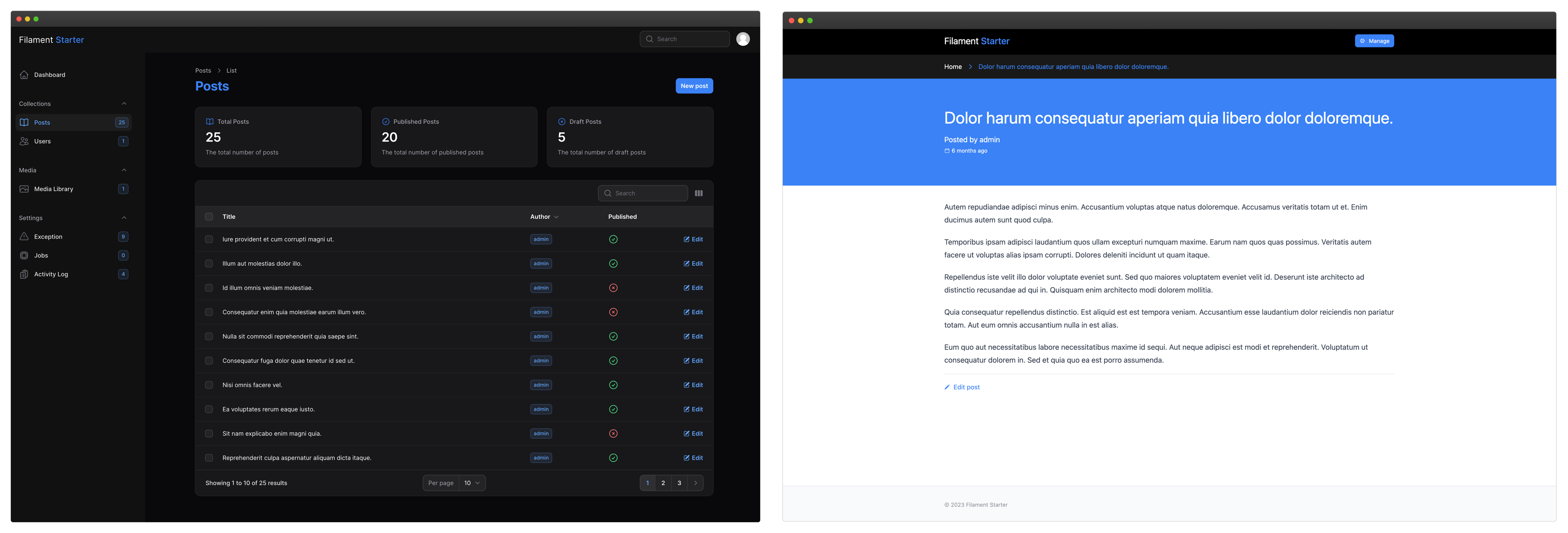 A beautiful starting point for your next TALL stack application.