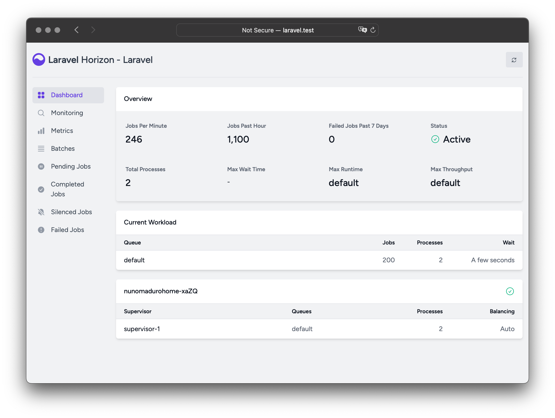 Dashboard and code-driven configuration for Laravel queues.