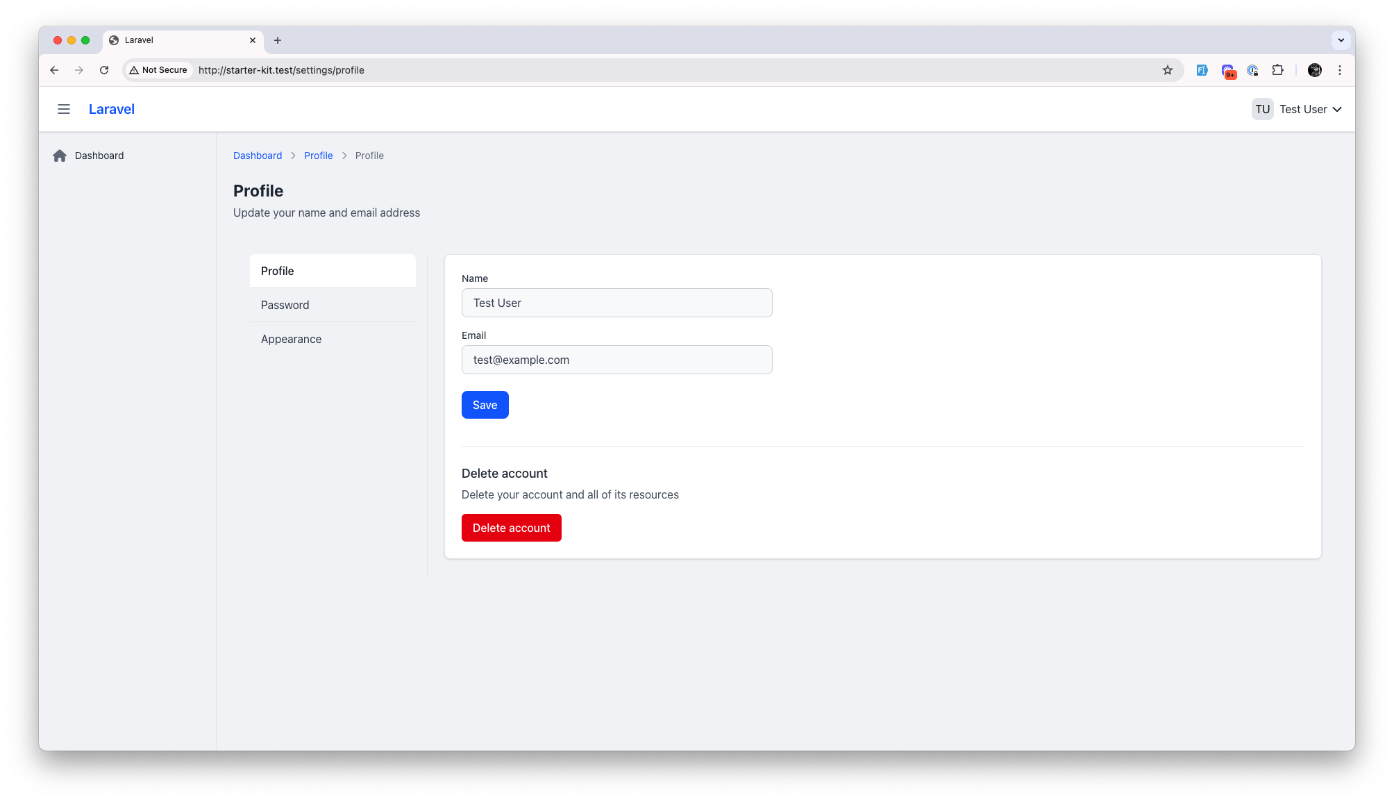 LaravelDaily Starter Kit for the Laravel framework.