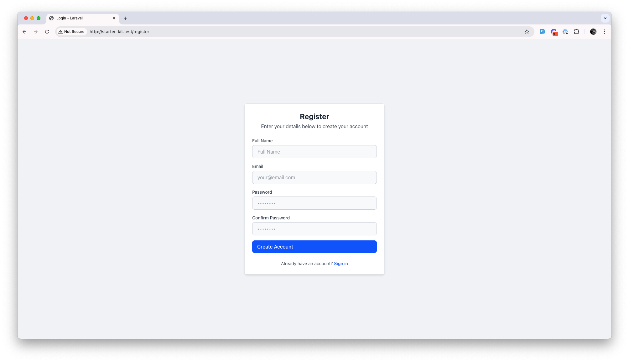 LaravelDaily Starter Kit for the Laravel framework.