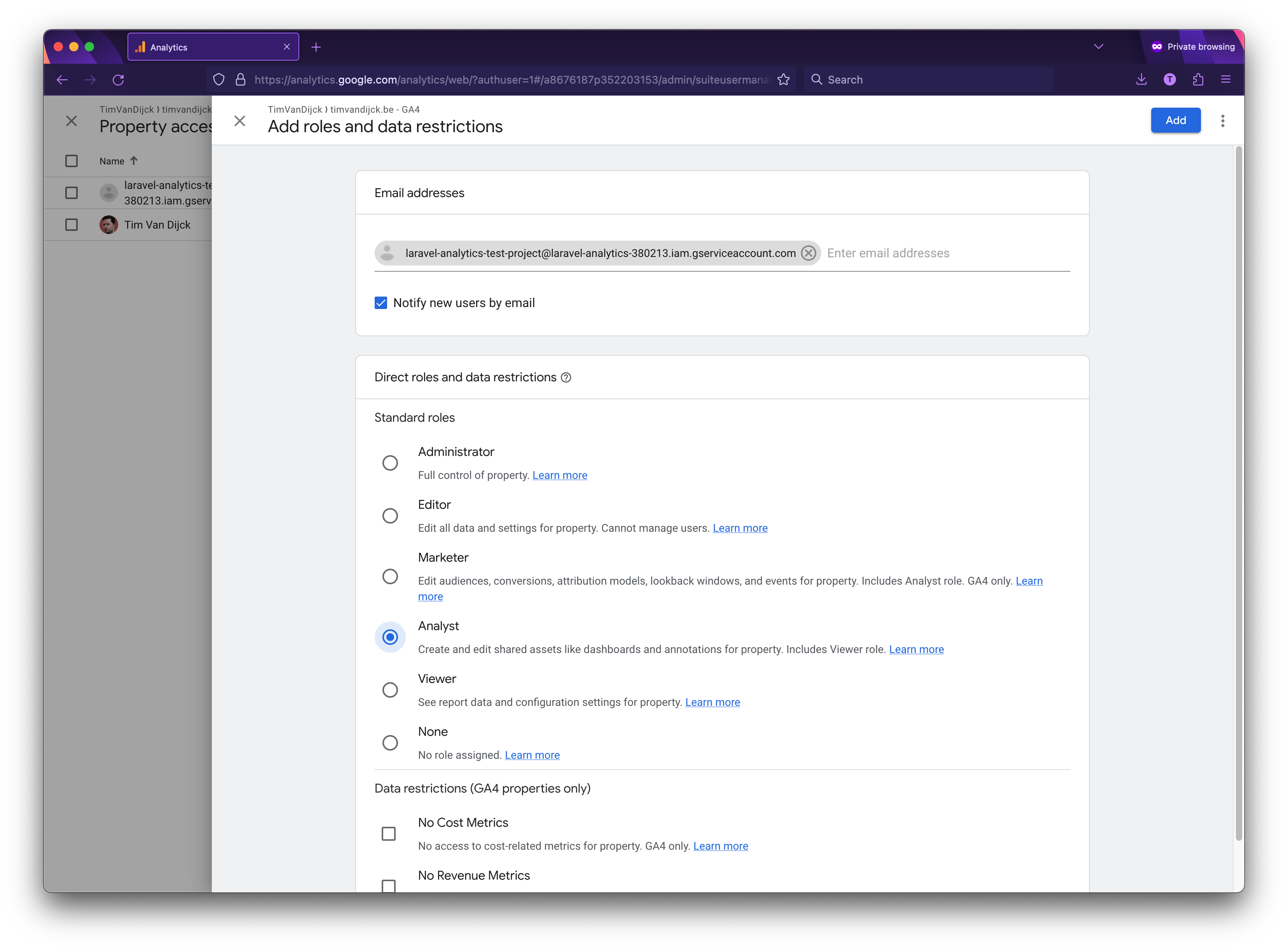 A Laravel package to retrieve Google Analytics data.