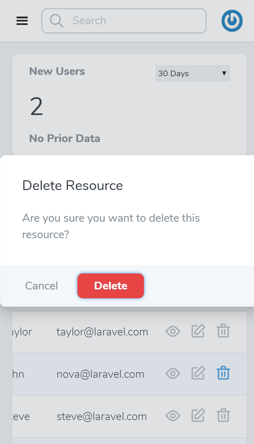 A Laravel Nova responsive theme.