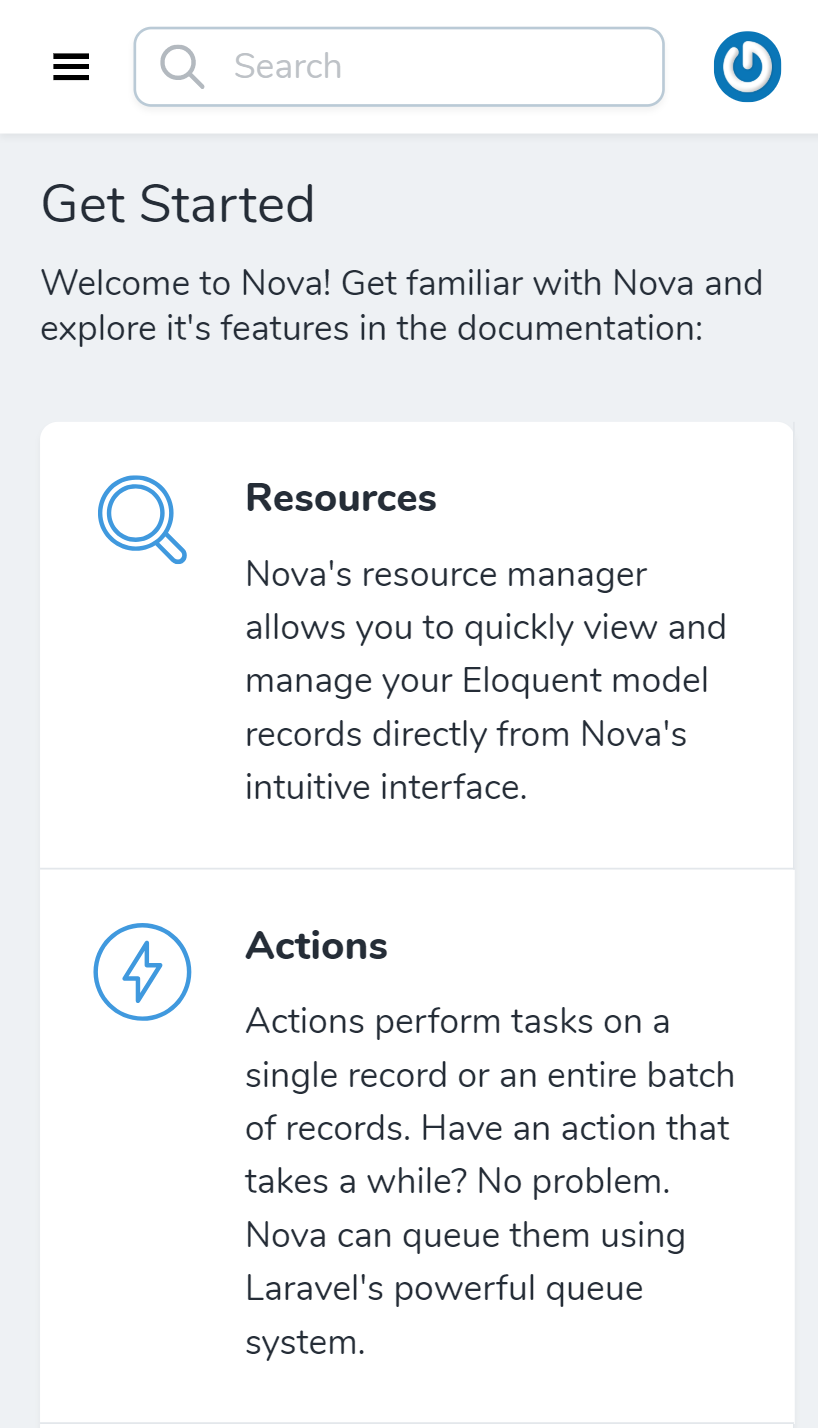 A Laravel Nova responsive theme.