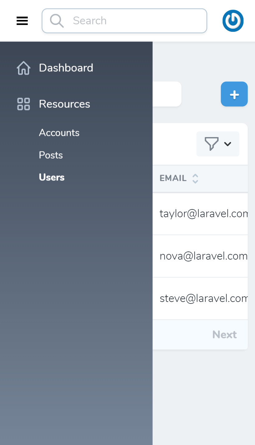 A Laravel Nova responsive theme.