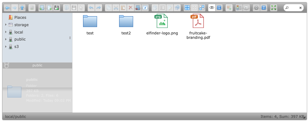 A Laravel Package to integrate elFinder 2