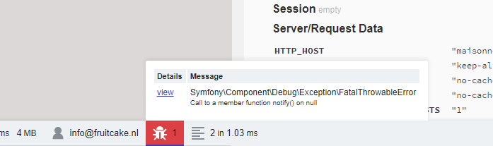 Toolbar for Laravel Telescope based on Symfony Web Profiler Toolbar for Laravel Telescope based on Symfony Web Profiler
